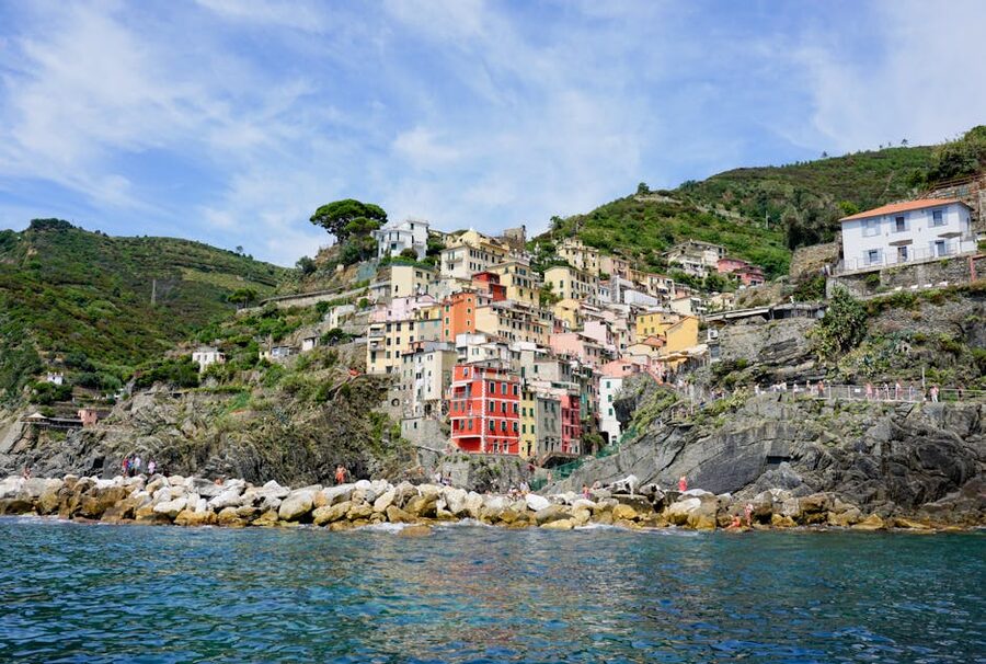 Colourful cliffside village in Cinque Terre, Liguria