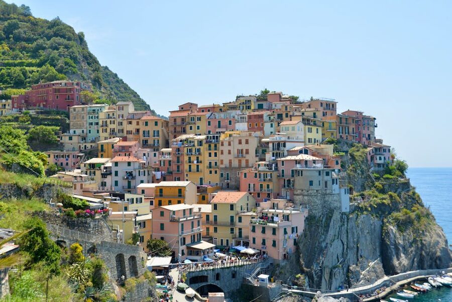 Colorful cliffside houses of Manarola Cinque Terre