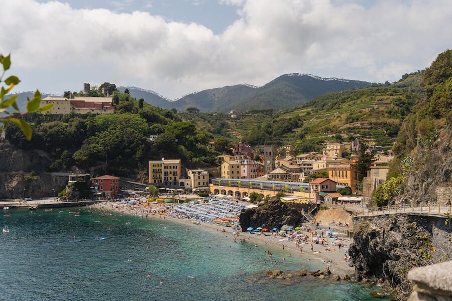 Monterosso al Mare beach and seaside village Cinque Terre