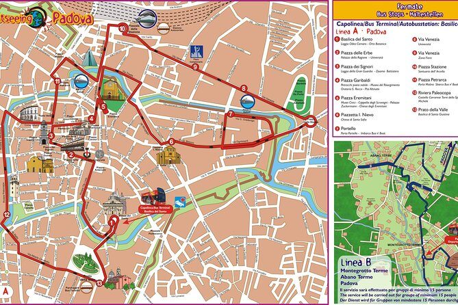 City Sightseeing Padua Hop-On Hop-Off Bus Tour - What to Expect at Each Stop