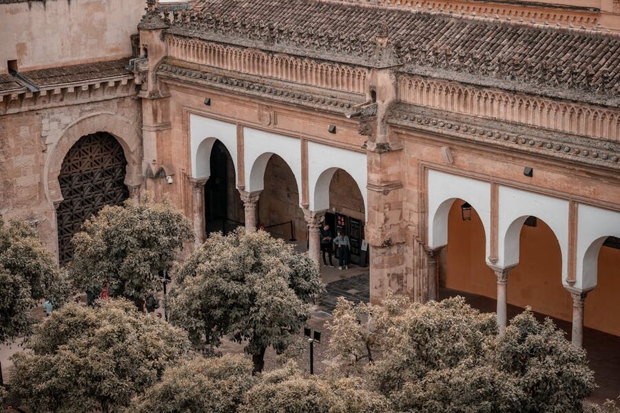 Aerial view of the Mezquita-Catedral of Cordoba