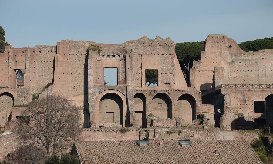 Ruins of the Domus Augustana on Palatine Hill, Rome