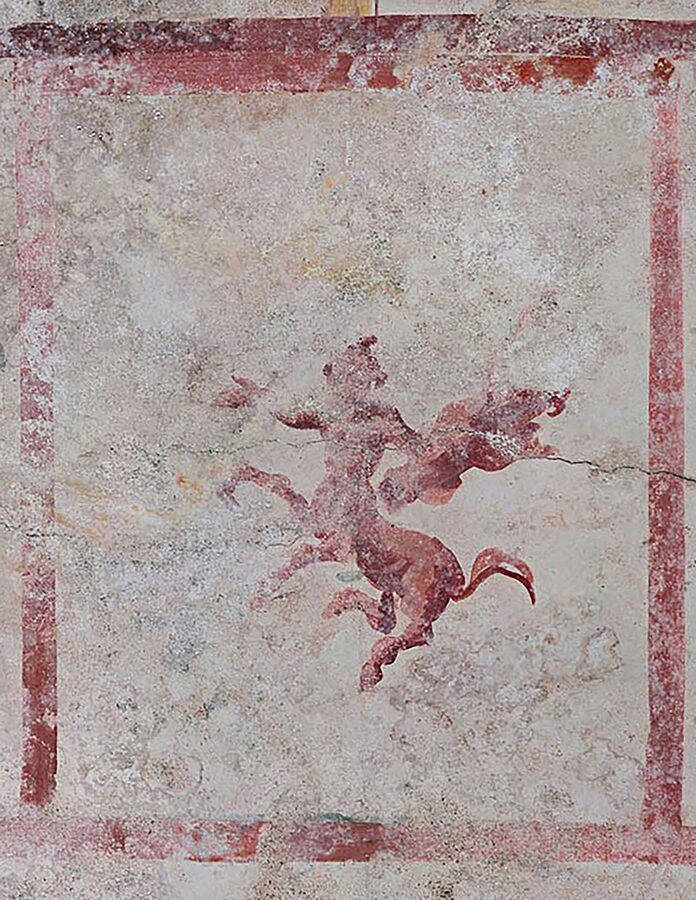 Centaur fresco from the Sphinx Room, Domus Aurea, Rome
