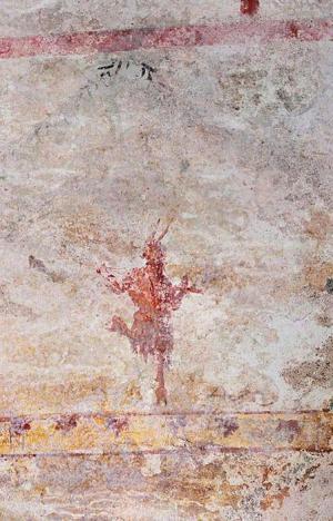 Fresco of the god Pan in the Sphinx Room, Domus Aurea, Rome