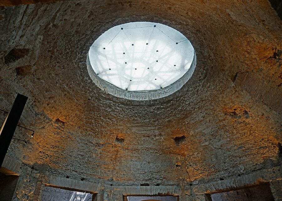 Domed ceiling of the Octagonal Room, Domus Aurea, Rome