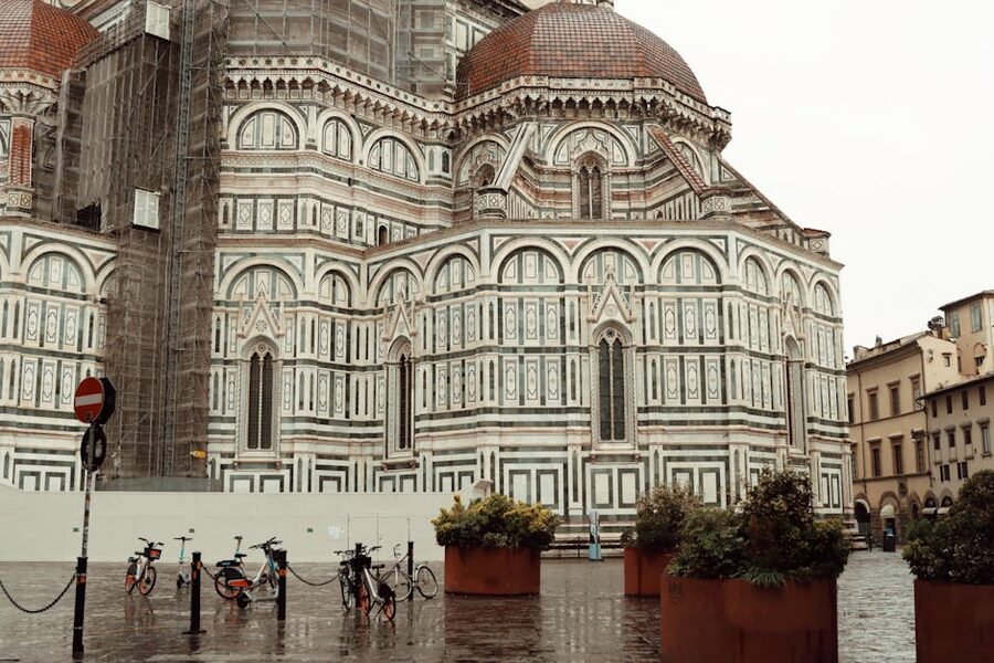 Florence Cathedral on a rainy afternoon