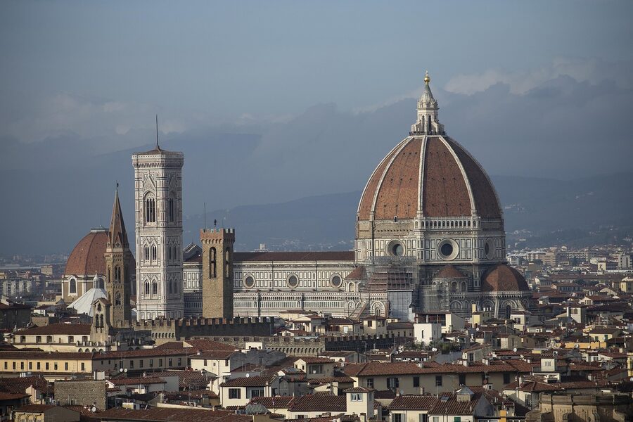Florence Duomo seen from Piazzale Michelangelo viewpoint