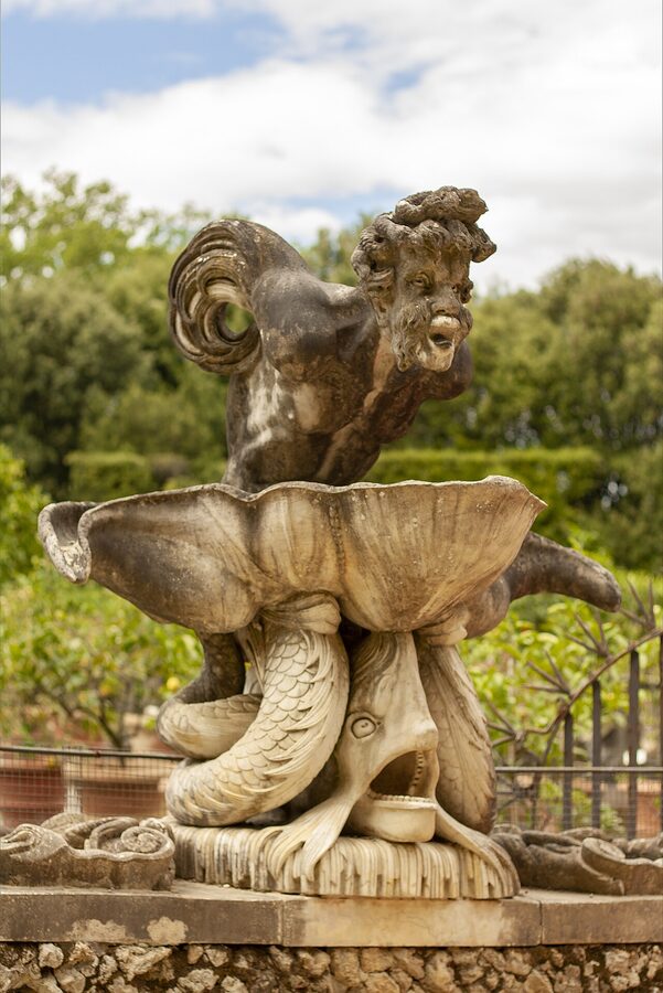 Boboli Gardens behind Pitti Palace Florence
