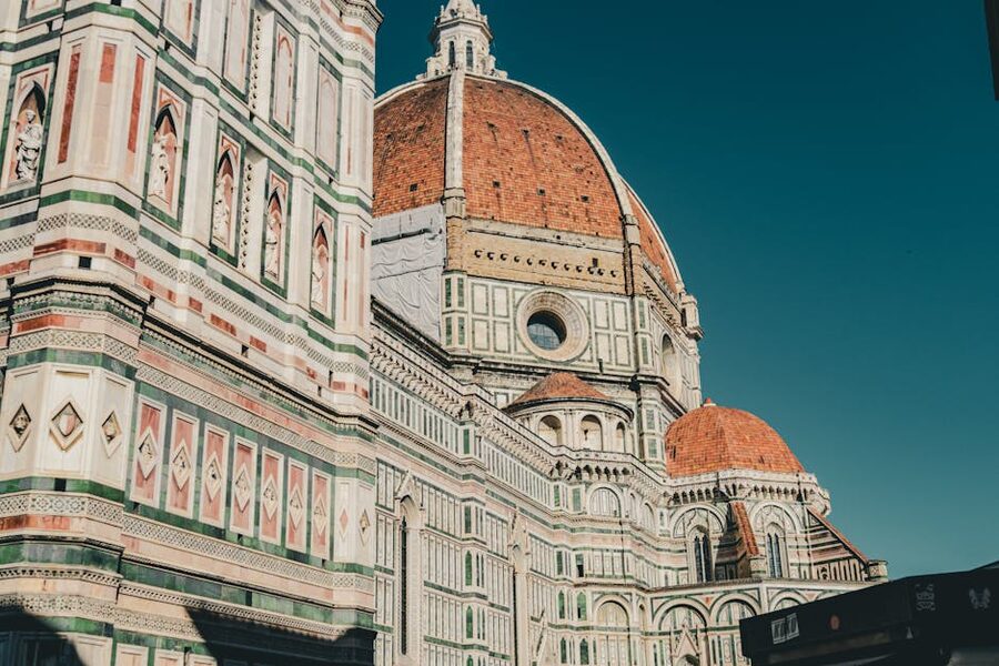 Florence Cathedral exterior near the Bargello Museum