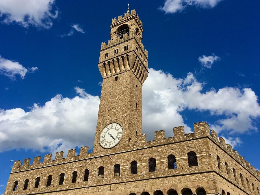 Palazzo Vecchio in Florence near the Bargello
