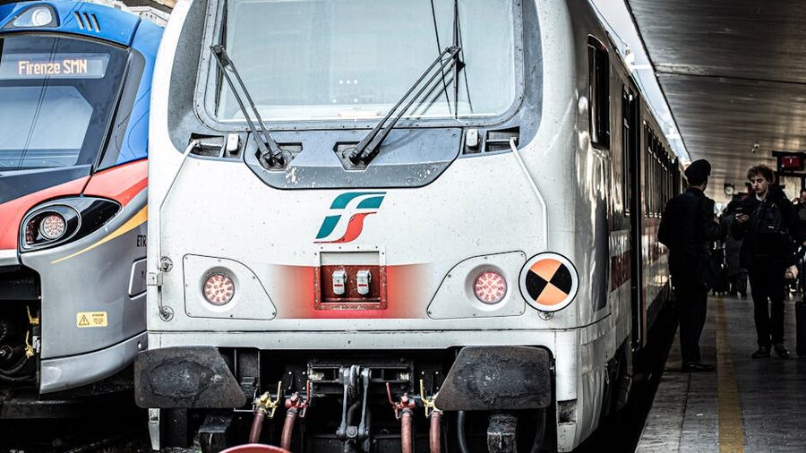 High-speed trains at Florence Santa Maria Novella station