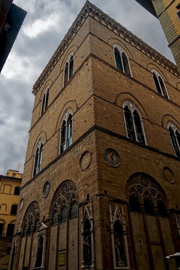 Orsanmichele church on Via dei Calzaiuoli Florence