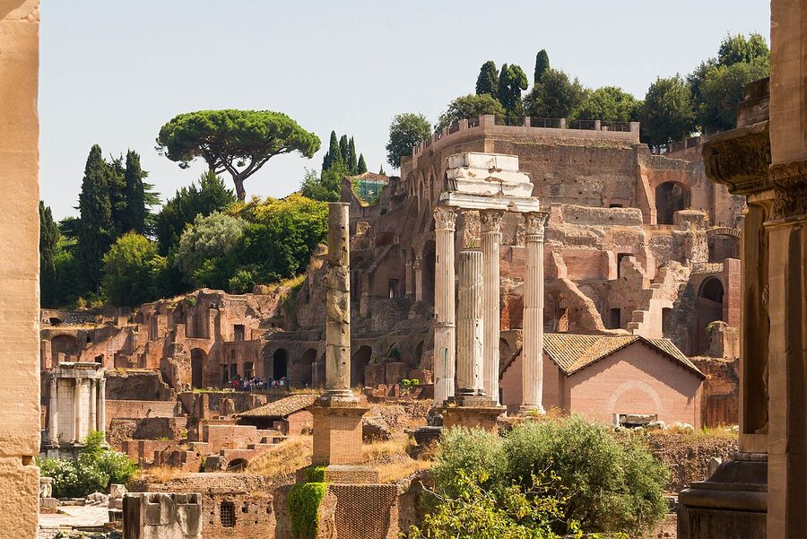 Roman Forum seen through the Arch of Septimius Severus