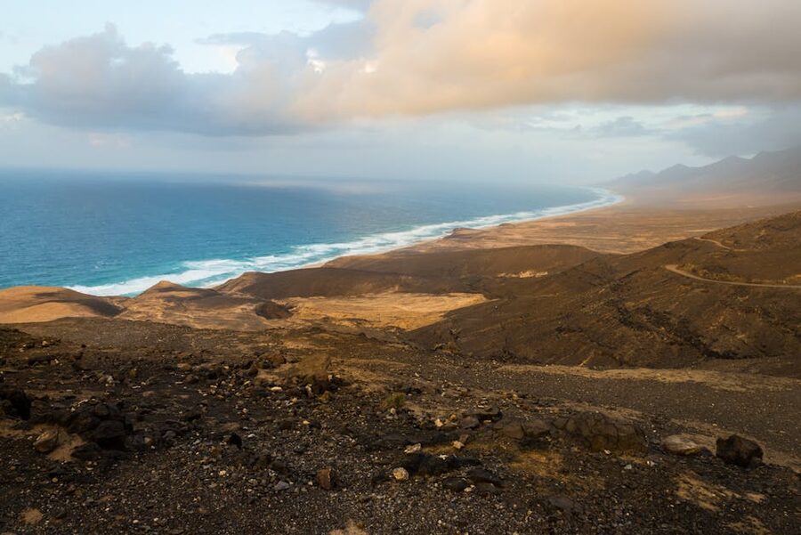 Pajara coast aerial Fuerteventura