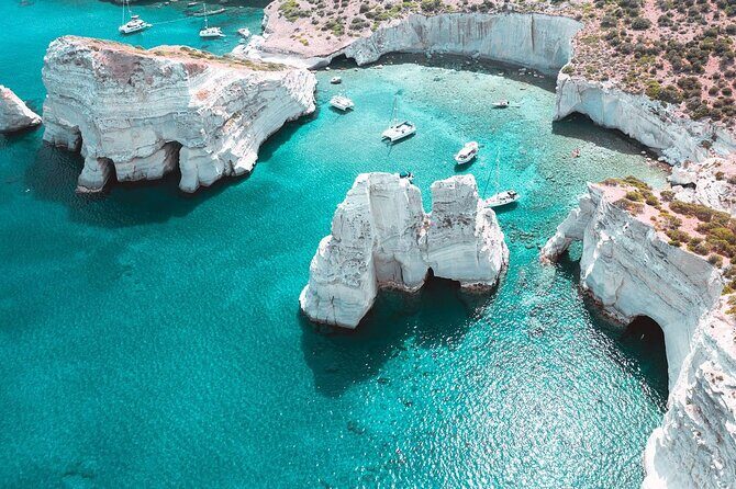 Full Day Boat Tour Around Milos and Poliegos - The itinerary in detail