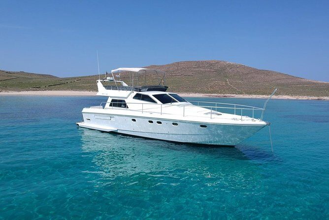 Full Day Private Yacht Cruise in Mykonos on a Ferretti Altura 52s - Itinerary Breakdown