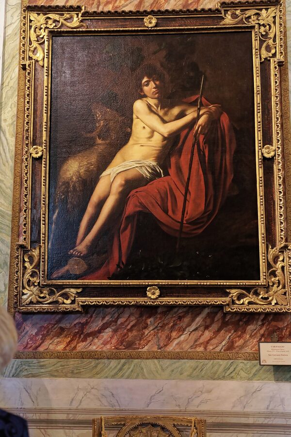 Decorated gallery room at Galleria Borghese in Rome