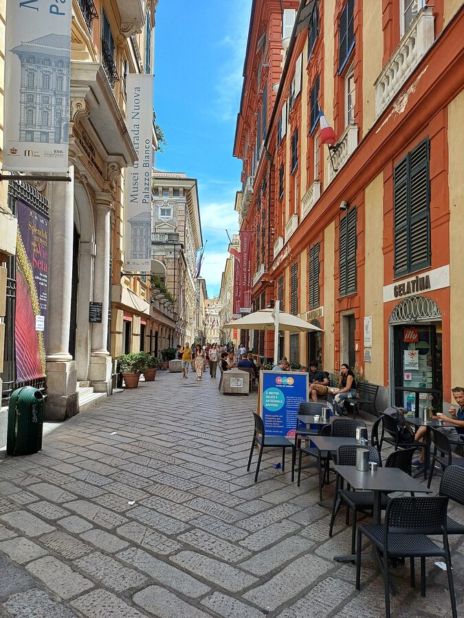 Via Garibaldi (Strada Nuova) lined with Palazzi dei Rolli, Genoa