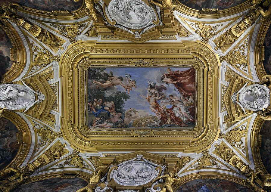 Hall of Venus ceiling Palatine Gallery Palazzo Pitti