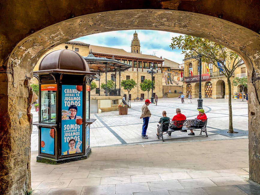 Haro La Rioja town plaza