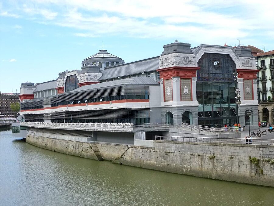 Interior of Mercado de la Ribera in Bilbao