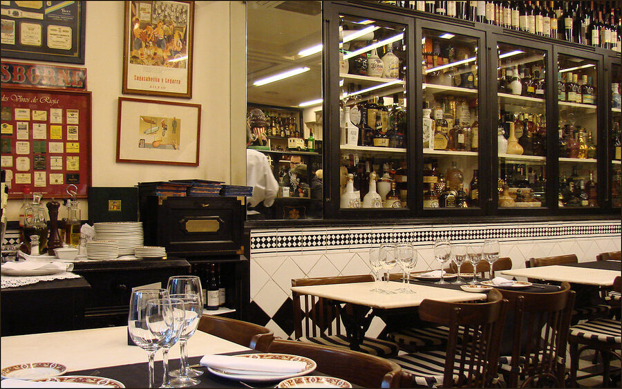 Victor Montes restaurant on Plaza Nueva in Bilbao