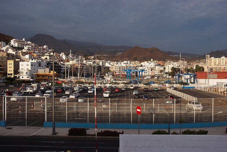 Los Cristianos port quay, Tenerife