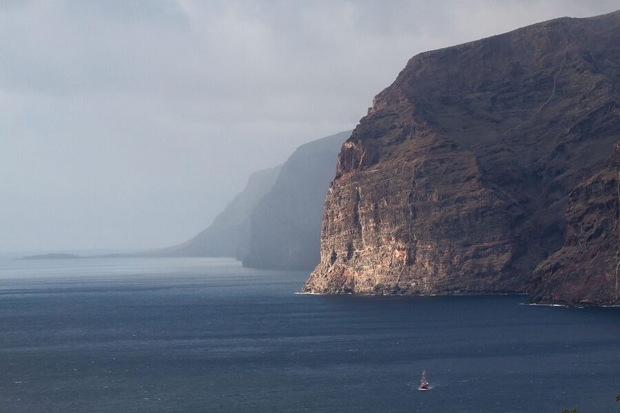 Los Gigantes cliffs viewed from the sea