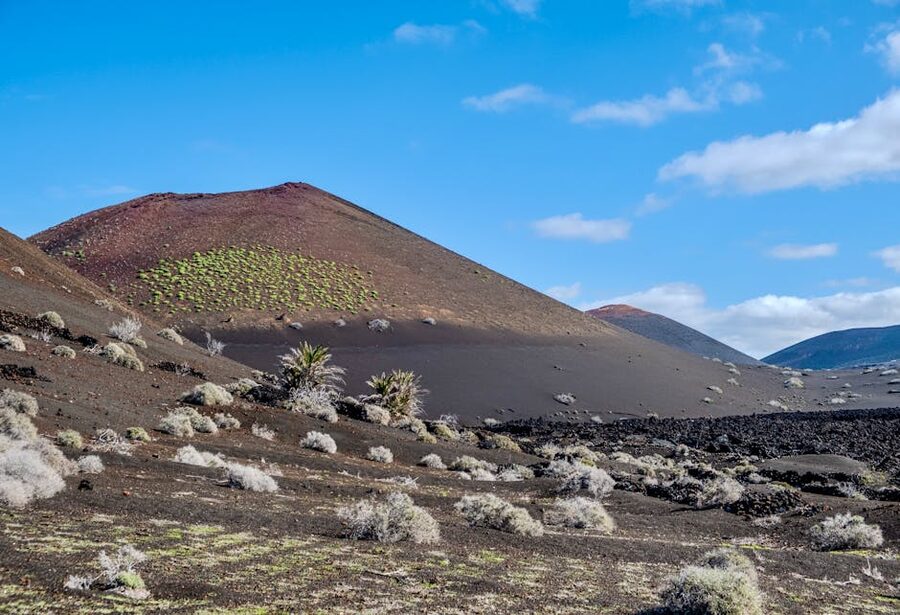 Barren volcanic terrain at Timanfaya National Park