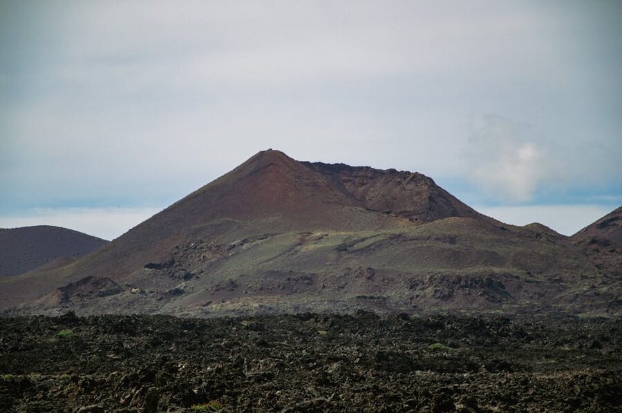 Rugged lava fields Timanfaya National Park
