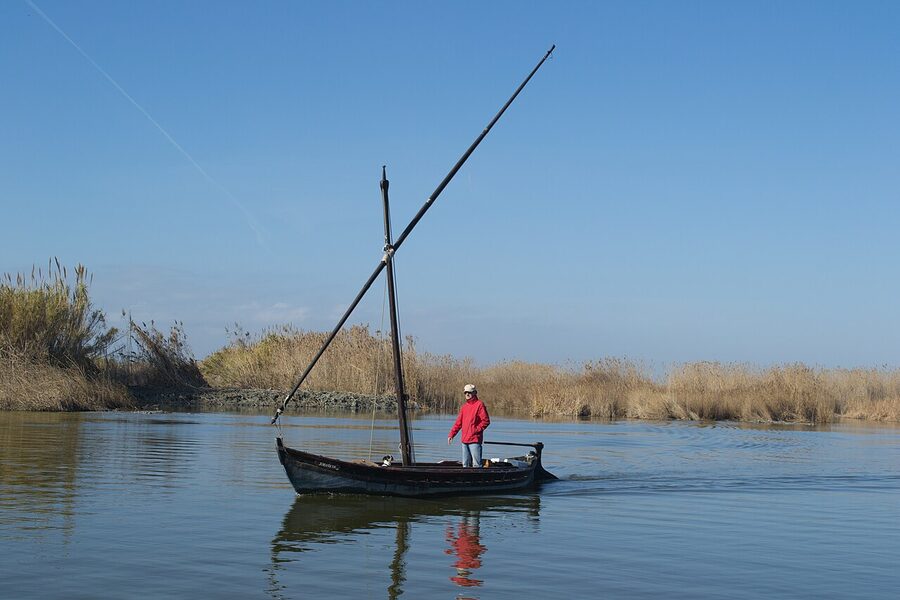 Traditional Albufera wooden boat