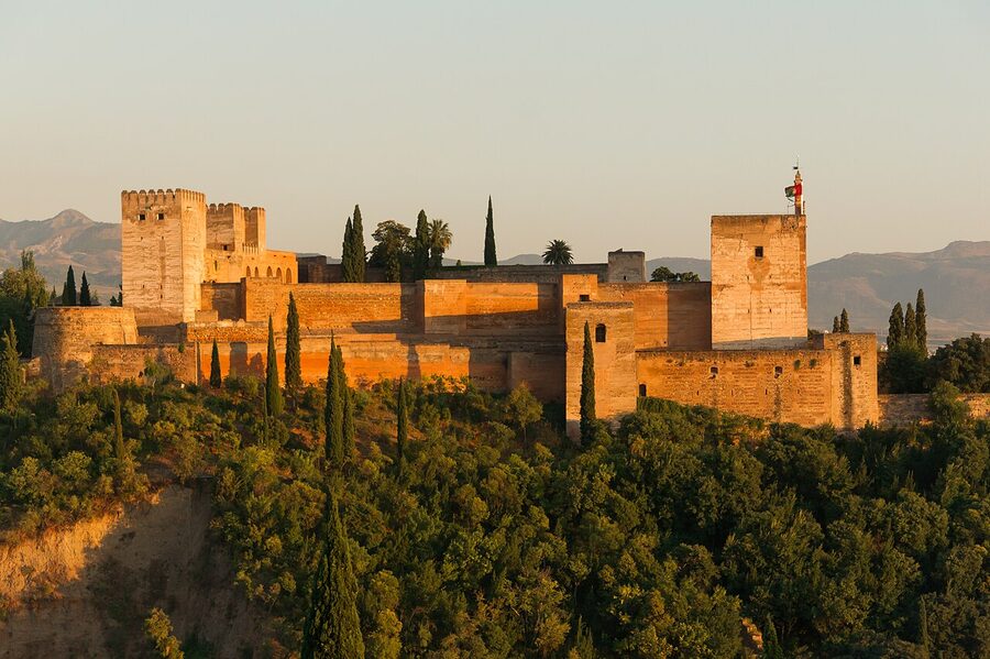 Alcazaba fortress walls Alhambra Granada