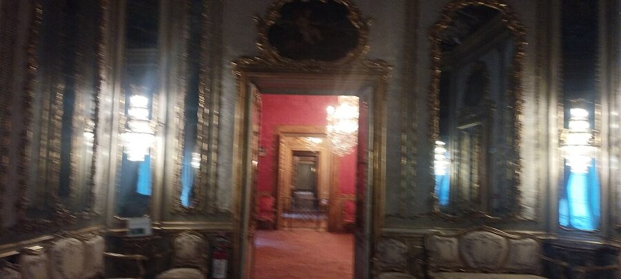 Gallery wing with marble busts at Doria Pamphilj