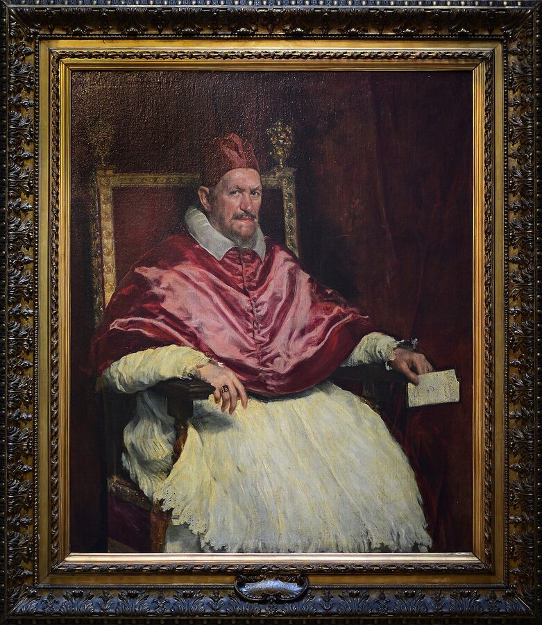 Velazquez Portrait of Pope Innocent X at Doria Pamphilj Gallery, Rome