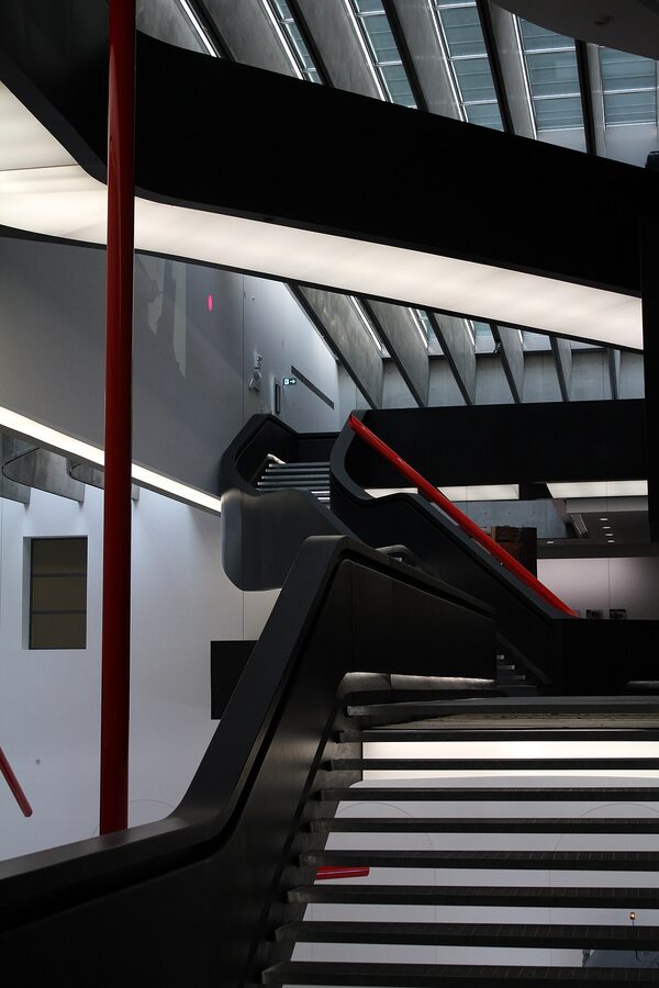 MAXXI interior staircase with natural light