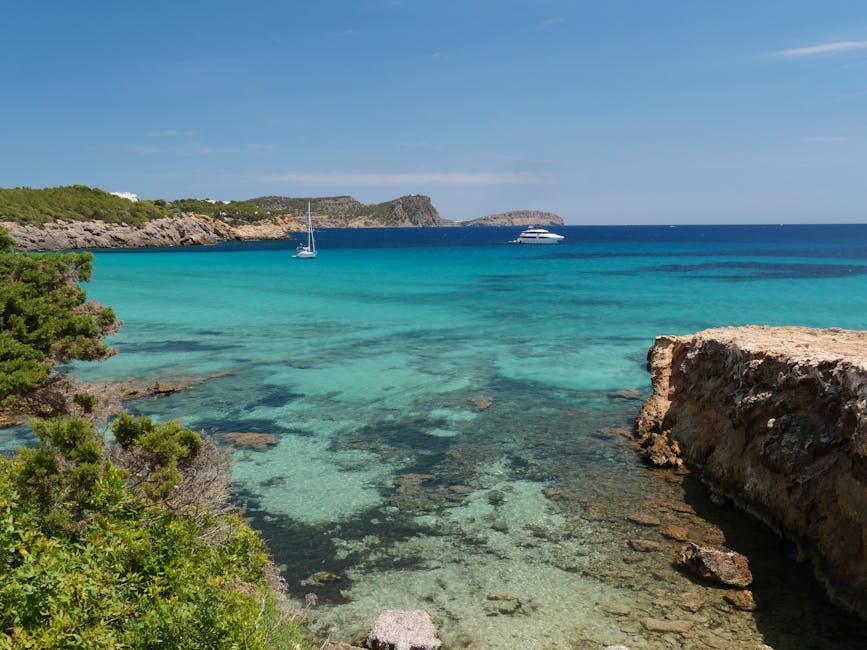 Cala Nova coastline turquoise water Ibiza