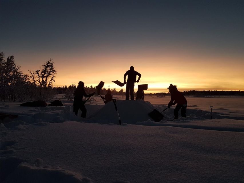 Kiruna: Build your own igloo overnight Tour - The Itinerary in Detail