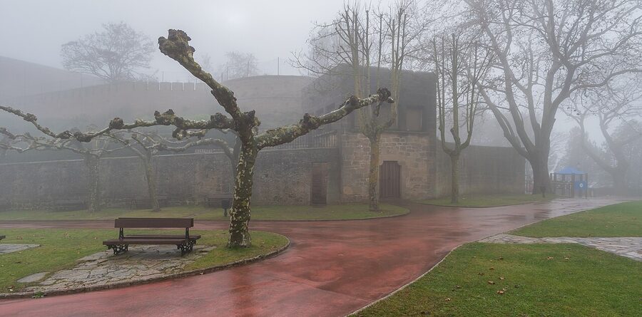 Medieval city walls of Laguardia