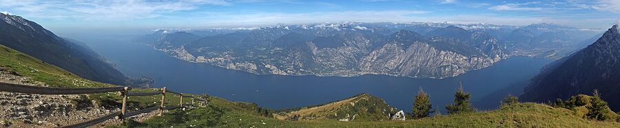 Lake Garda view from Monte Baldo summit