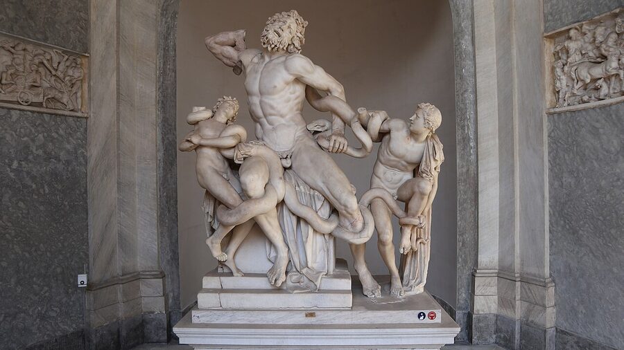 Laocoon and his sons sculpture Vatican Museums Pio Clementino