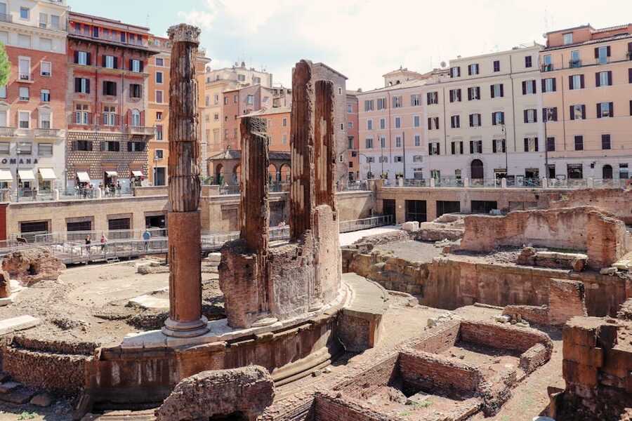 Largo di Torre Argentina ancient Roman ruins Rome