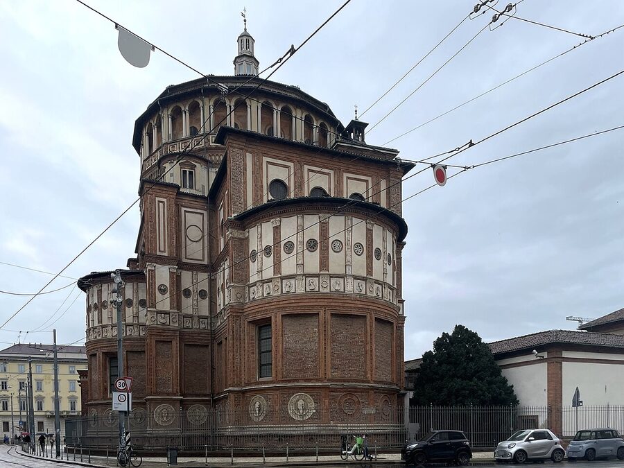 Donato Bramante's tribuna and dome at Santa Maria delle Grazie