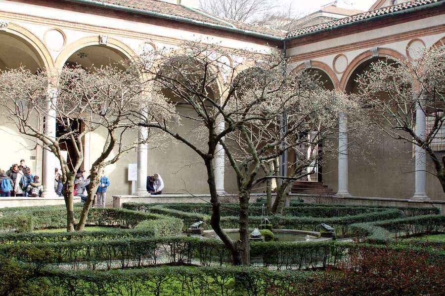 Cloister of Santa Maria delle Grazie in Milan