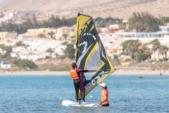 Learn to windsurf in the beautiful bay of Costa Calma - The Trainers and Atmosphere
