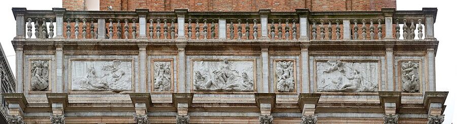 The Loggetta of Sansovino at the base of St Mark's Campanile