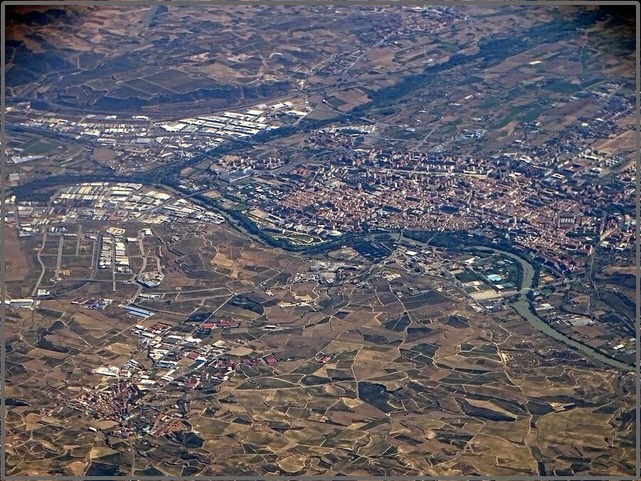 Views over Logroño Spain capital of La Rioja