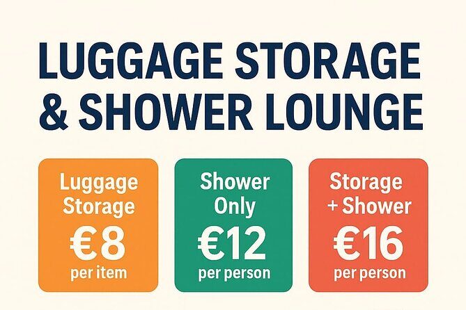 Luggage Storage and Shower Lounge in Alicante - Practical Details & Pricing