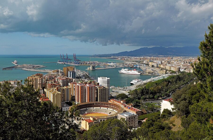 View of Málaga from Castillo Gibralfaro