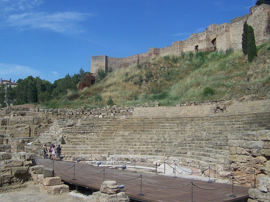 Roman Theatre Málaga stone steps