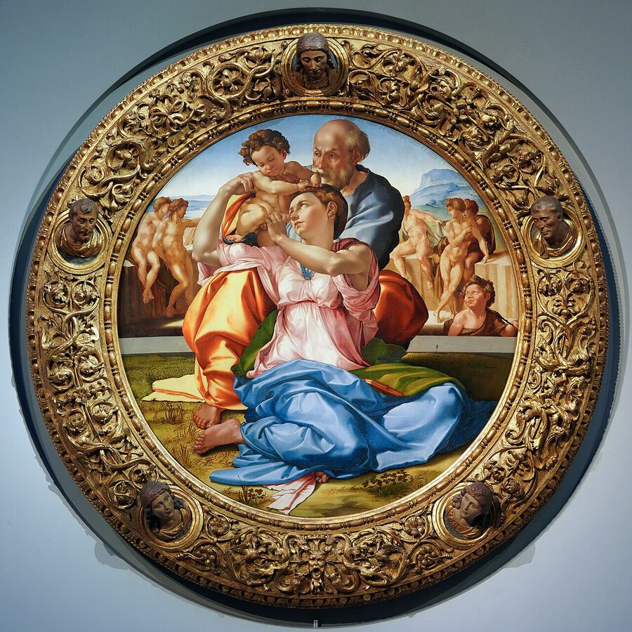 Doni Tondo by Michelangelo at the Uffizi